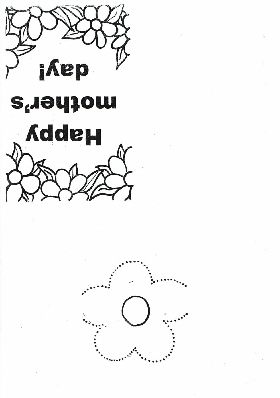 Tarjeta Flor Pop Up En Inglés