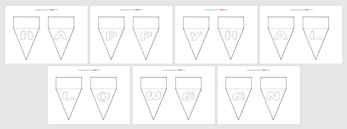 Banderines Happy Halloween