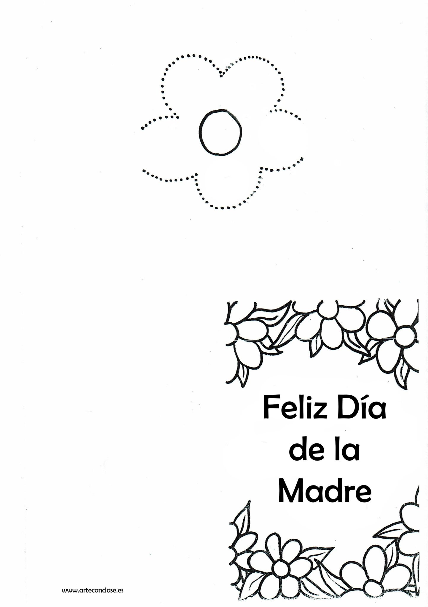 Tarjeta Flor Pop Up En Español