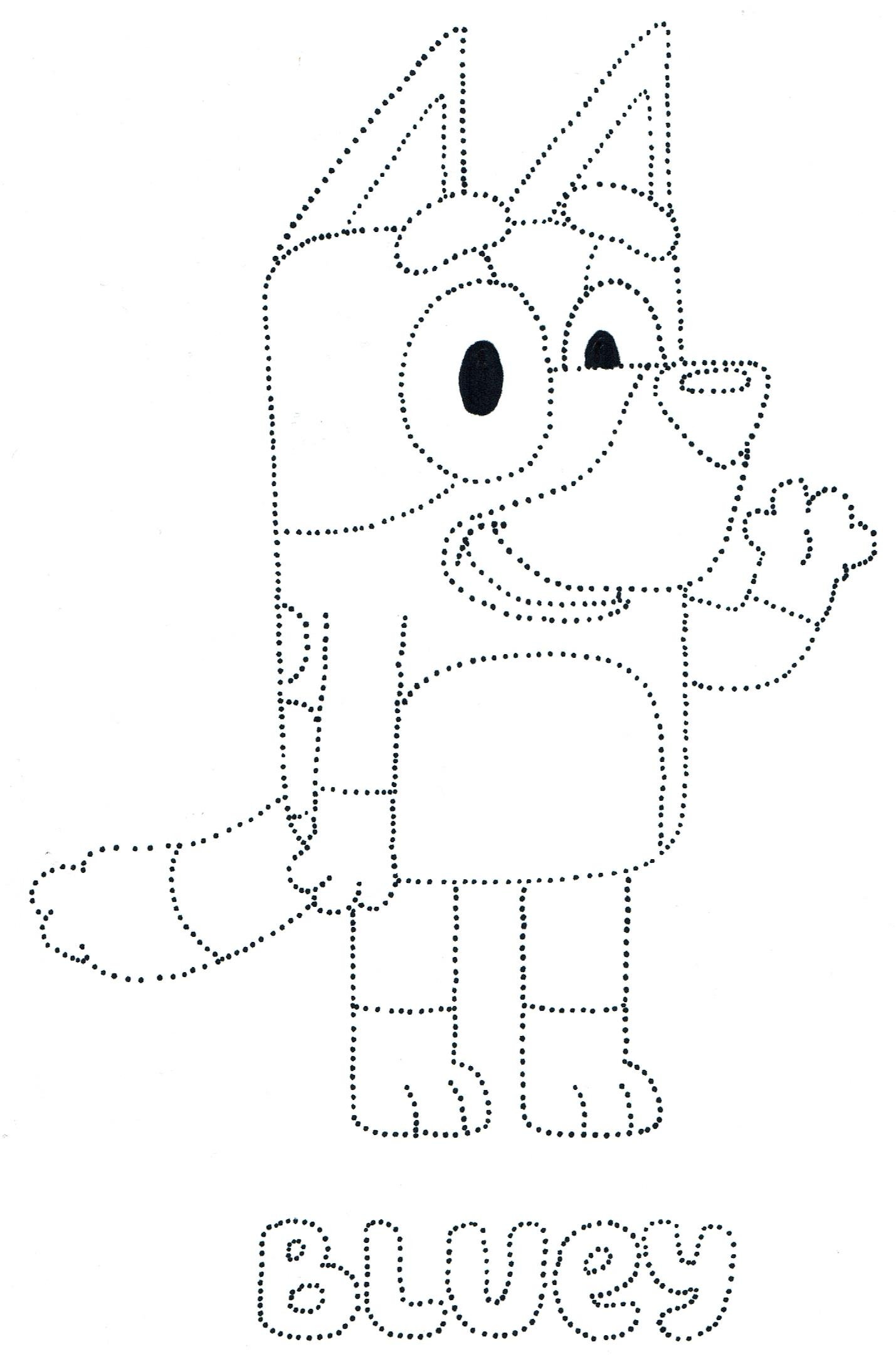 Repasar los puntos. Bluey.